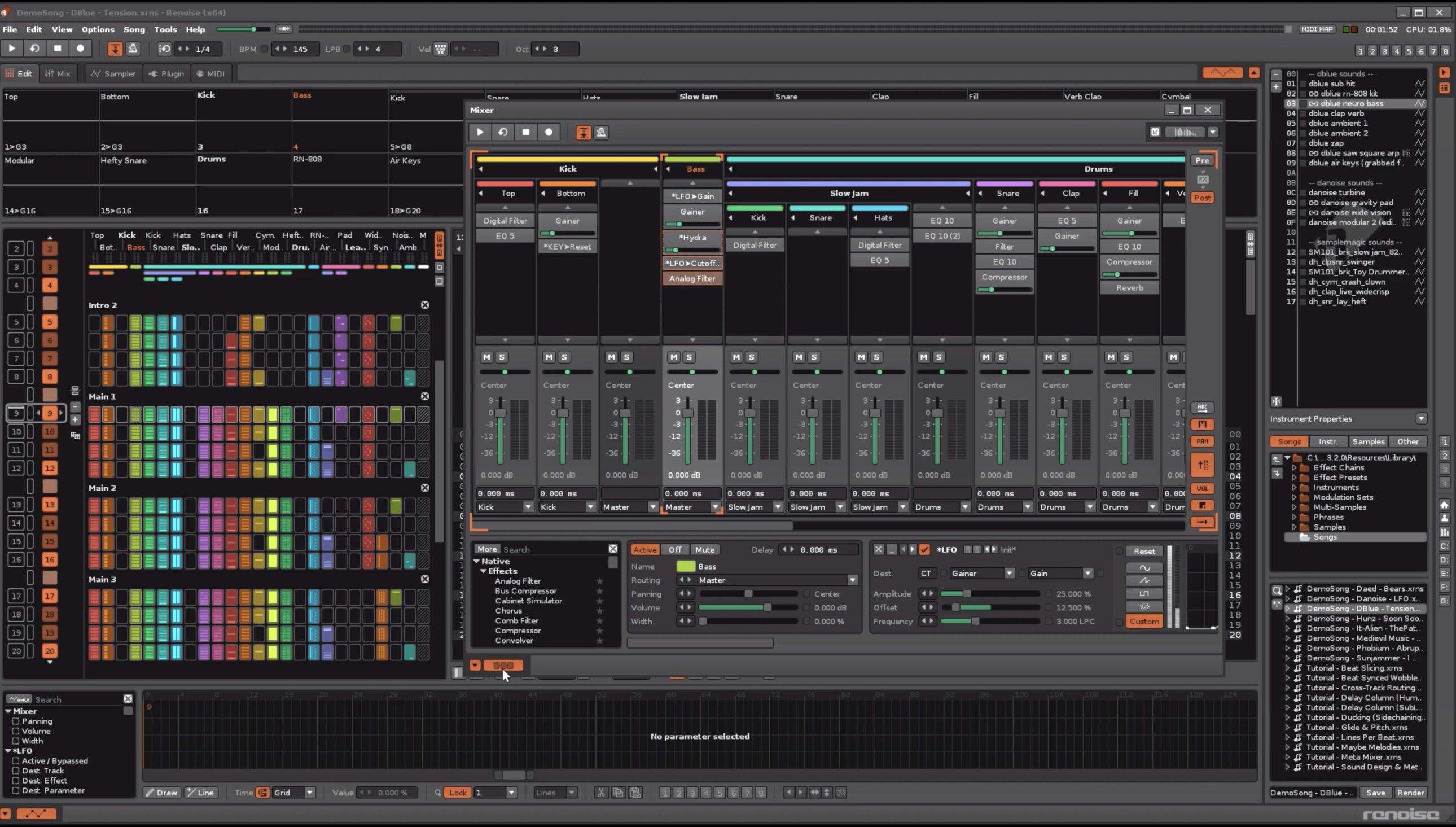 Renoise 3.2 (DAW / Tracker) - Sequencer Archiv Synthesizer, Sequencer, Nerdic Walking
